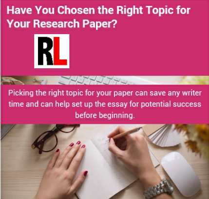 Advice for choosing the right topic for your research