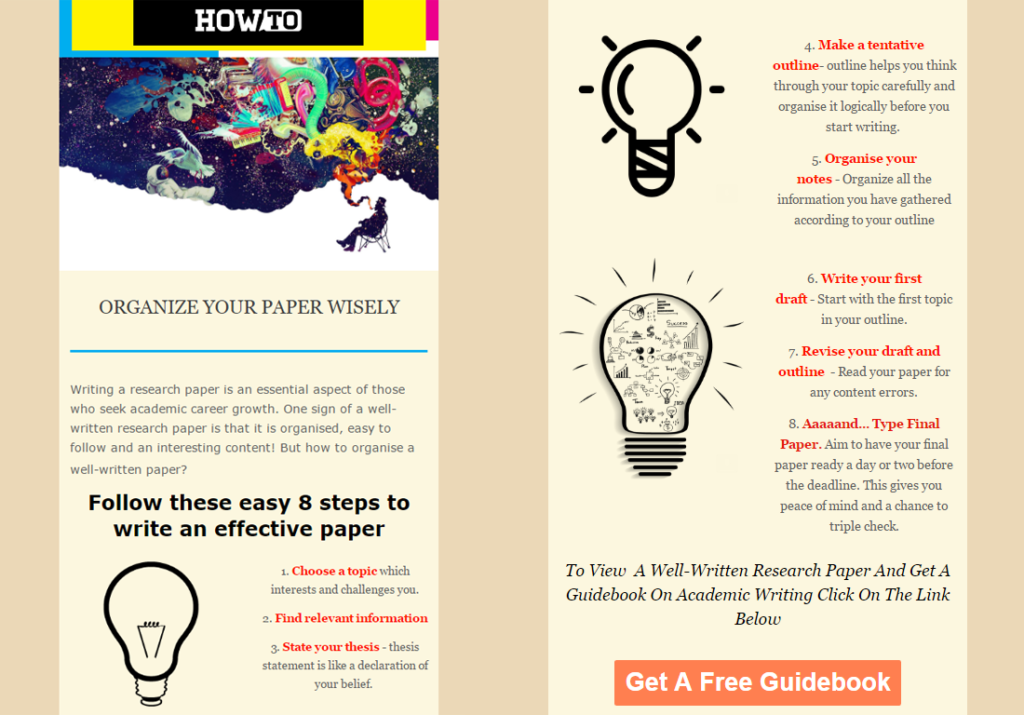How to Organize Your Paper Wisely